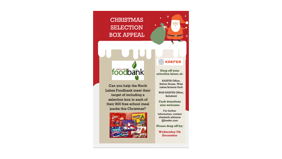 North Lakes Foodbank Christmas Selection Box Appeal | BECBC
